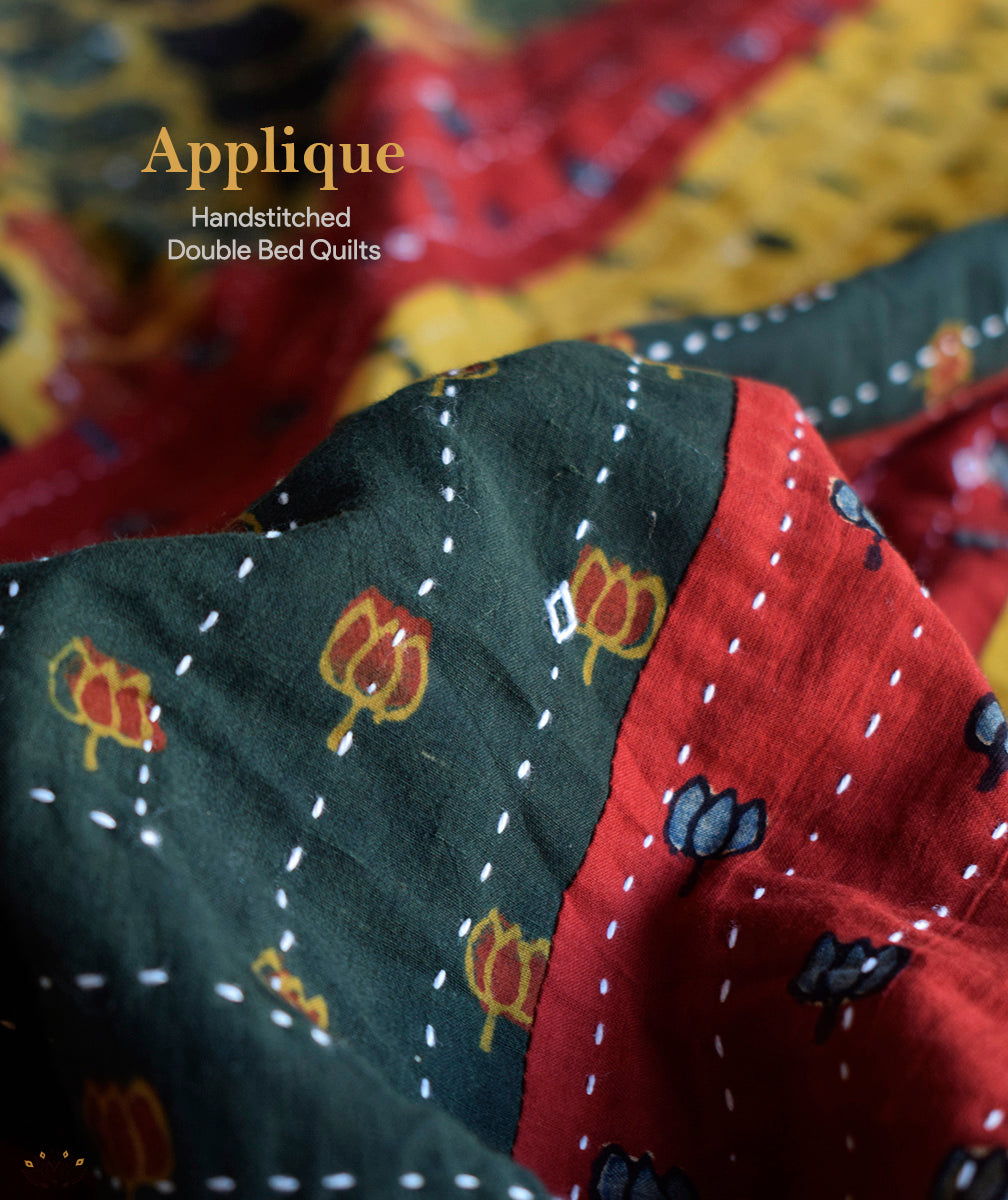 Applique Quilts – AMOUNEE - Handloom & Handicraft