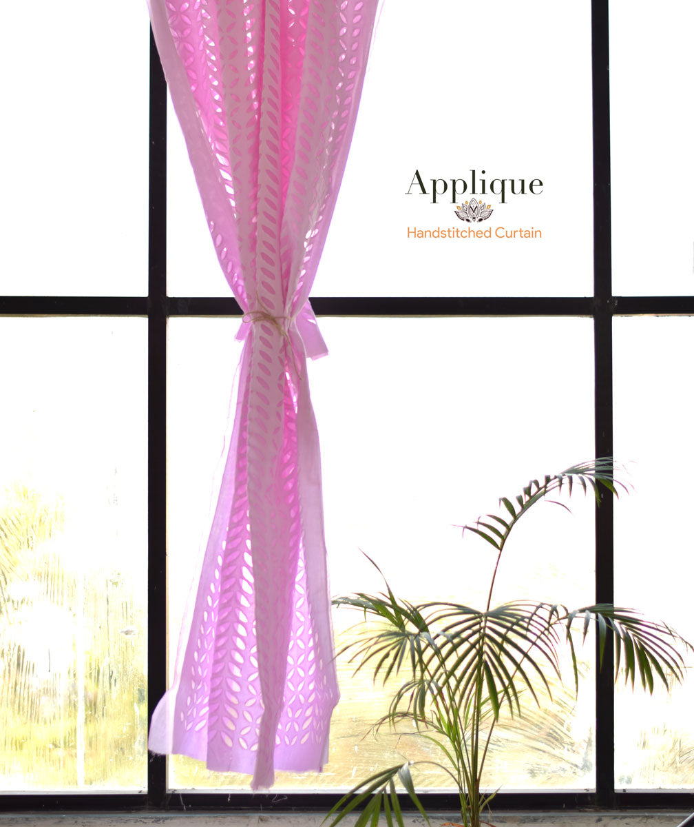 Applique Curtain – AMOUNEE - Handloom & Handicraft
