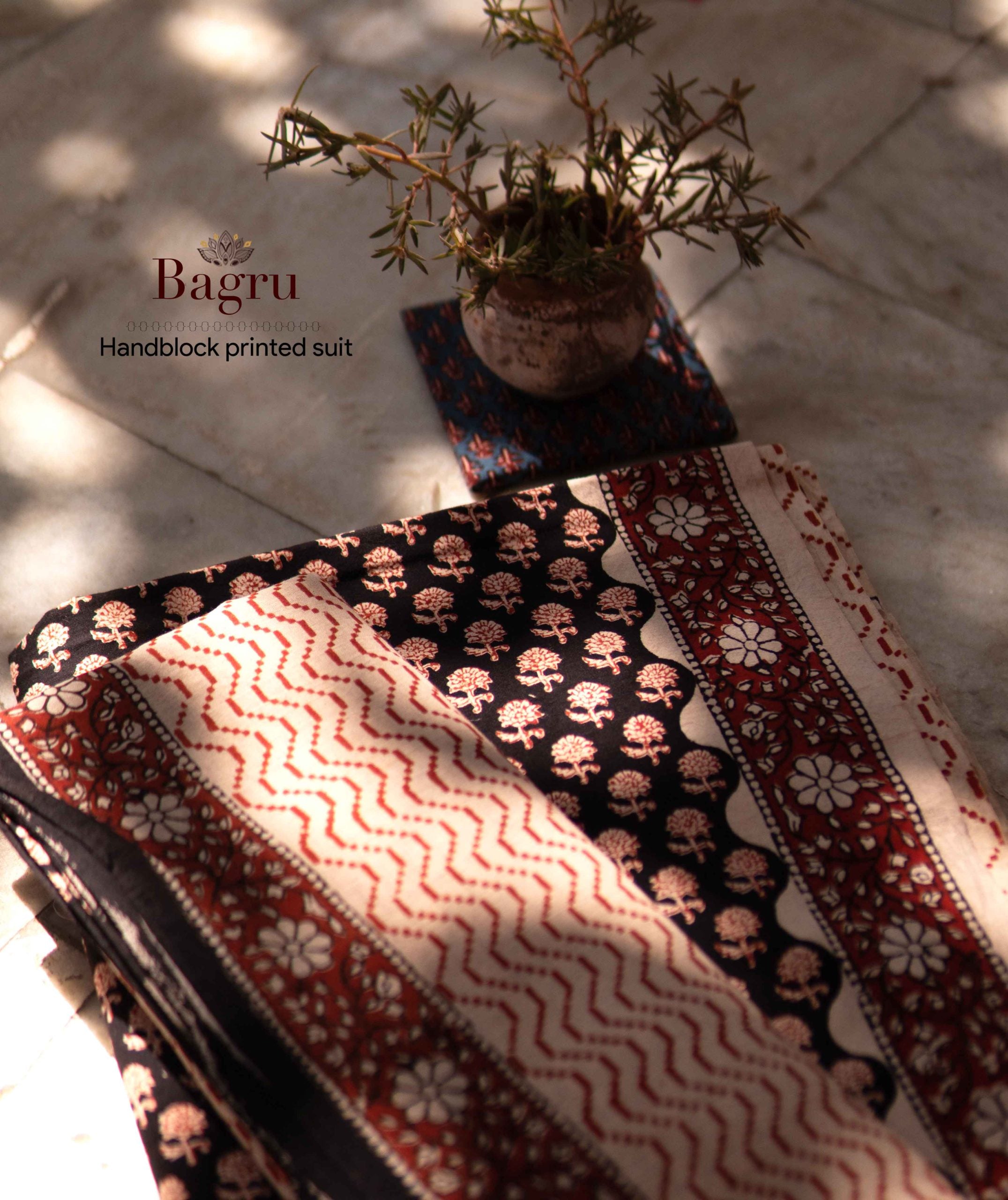 Bagru Suit Pieces – AMOUNEE - Handloom & Handicraft