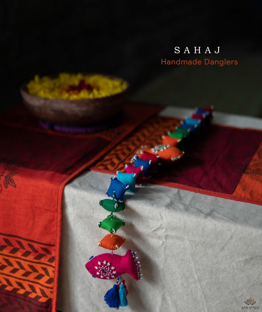 Applique Danglers – AMOUNEE - Handloom & Handicraft