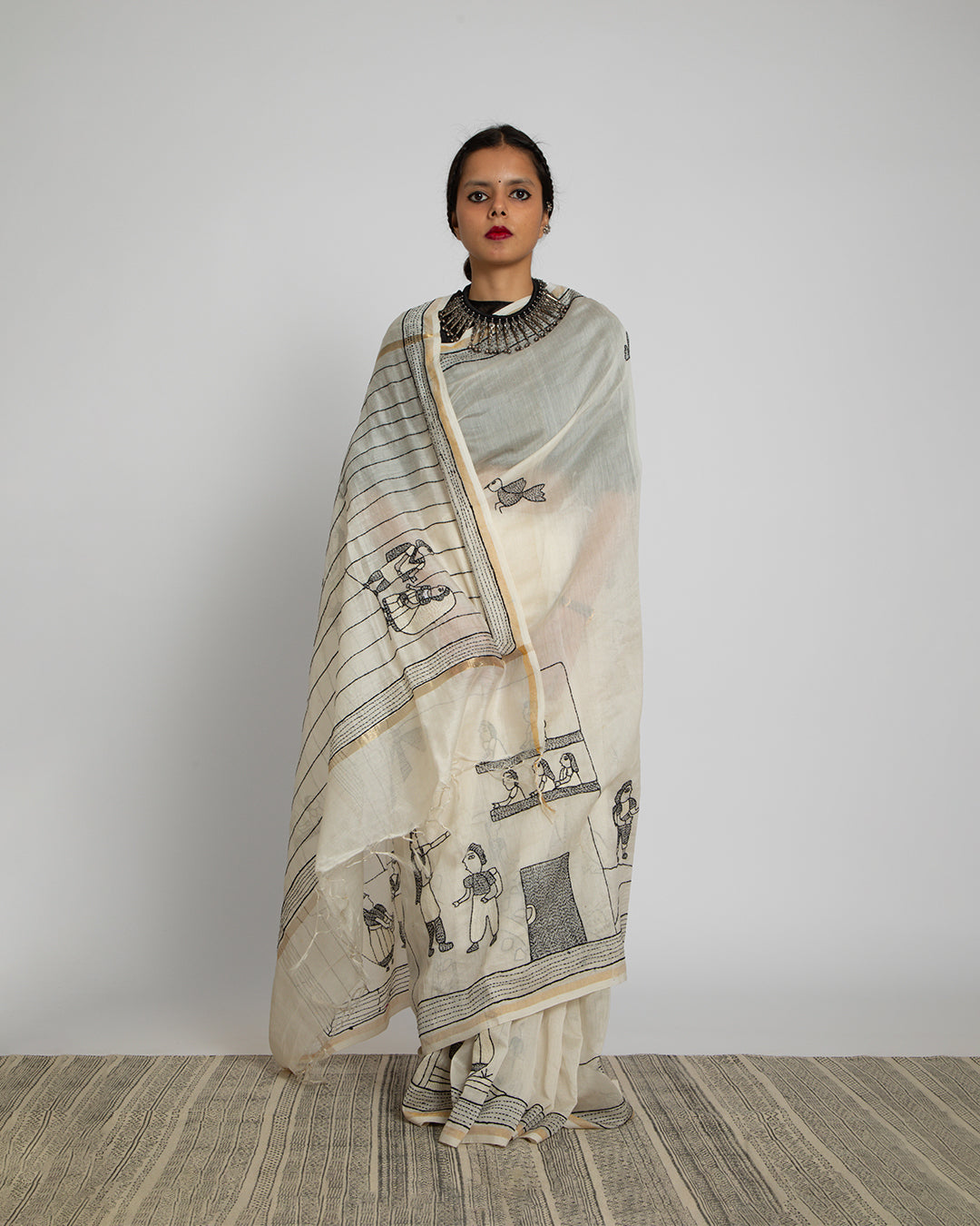 Exclusive Amounee Sujani Hand Embroidered Sarees – AMOUNEE - Handloom ...