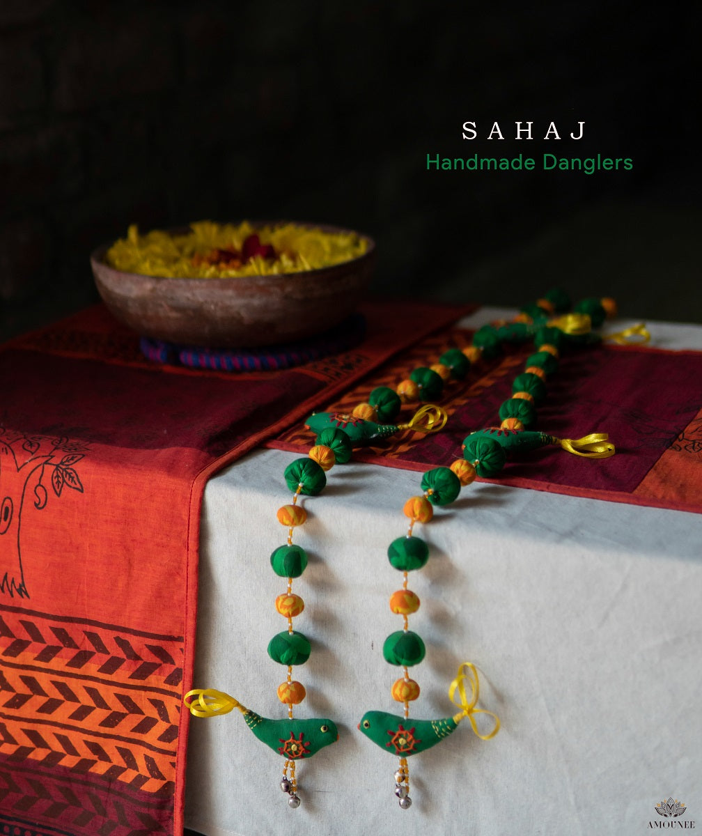 Sahaj Handmade Dangler (set of 2) – AMOUNEE - Handloom & Handicraft