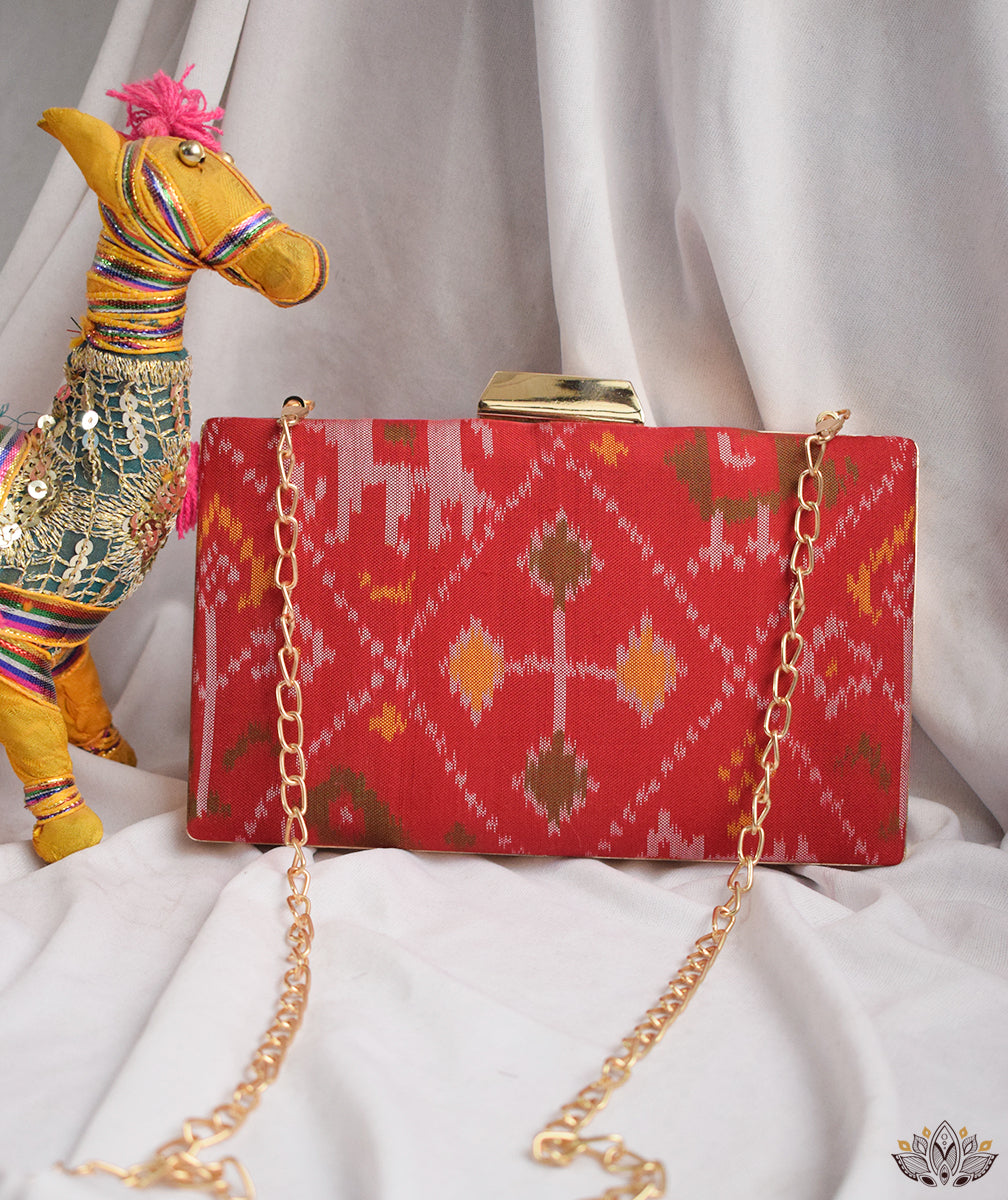 SINGLE IKAT PATOLA PURSE – AMOUNEE - Handloom & Handicraft